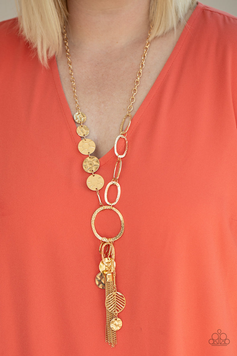 Paparazzi Trinket Trend Gold Necklace Long